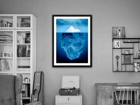 Second Life Marketplace - Hidden View | Iceberg Poster | Mesh Frame ...
