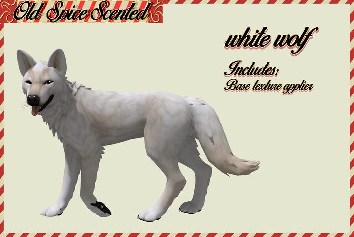 Second Life Marketplace - [OSS] TWI Wolf - White Wolf