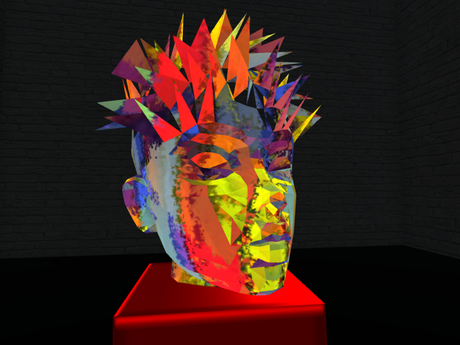 Second Life Marketplace - Head Sculpture 3d Art, animated Texture
