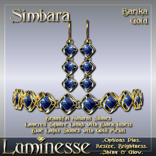 Second Life Marketplace - SIMBARA Barika Choker & Earrings Set OP ...