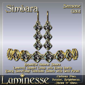 Second Life Marketplace - SIMBARA Sansone Choker & Earrings Set OP ...