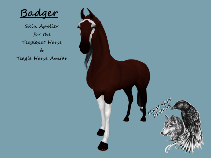 Second Life Marketplace - Badger Teegle Horse Applier (RETIRED)