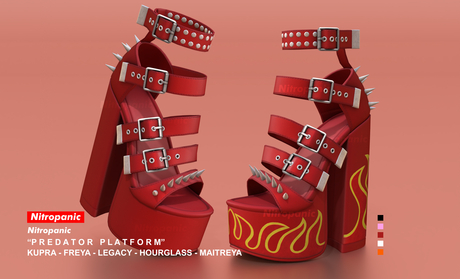 Second Life Marketplace - Nitropanic_Predator Platform RED (add)