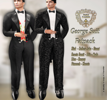 Second Life Marketplace - Nala Design -George Long Tail Suit Fatpack ...