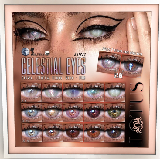 Second Life Marketplace - LOTUS. Celestial Eyes 12 BOX