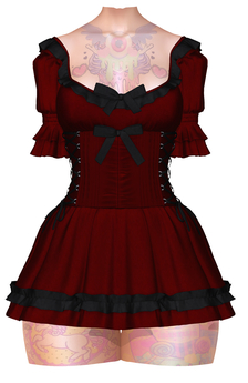 Second Life Marketplace - Limited Addiction - Rachel Dress Red