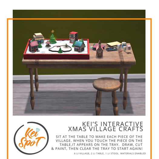 Second Life Marketplace - Kei's Interactive Xmas Crafts Village