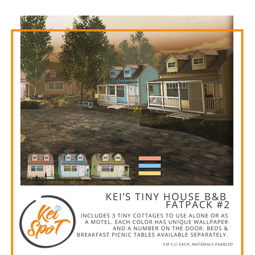Second Life Marketplace - Kei's Tiny House B & B Fatpack #2