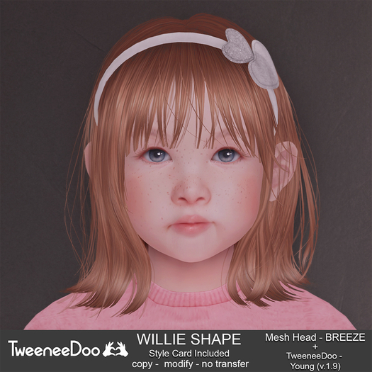 Second Life Marketplace - LeMomo: Willie Shape [Tweeneedoo] - MODIFY
