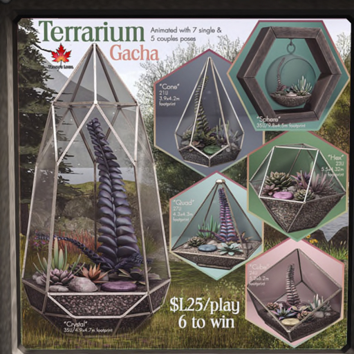 Second Life Marketplace - Trompe Loeil - Terrarium Gacha Cube