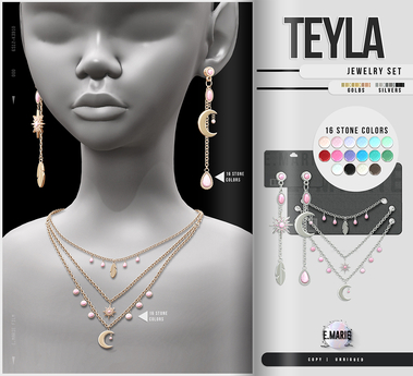 Second Life Marketplace - e.marie // Teyla Necklace - Golds
