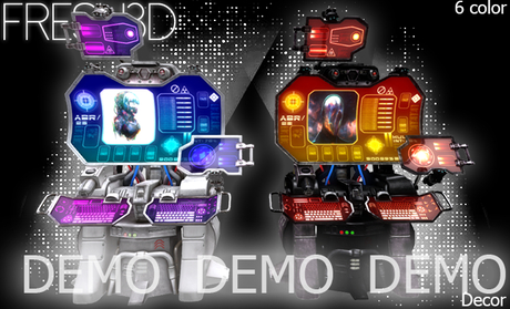 Second Life Marketplace - FRESH3D Sci-fi Boss Console DEMO