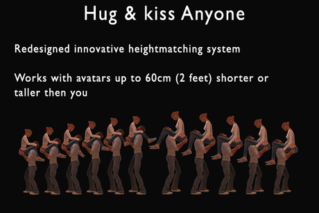 Second Life Marketplace - *S&H* Hug & Kiss Animator 3.0 - ReAnimated