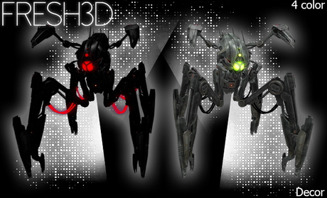 Second Life Marketplace - FRESH3D Sci-fi Mech Droid