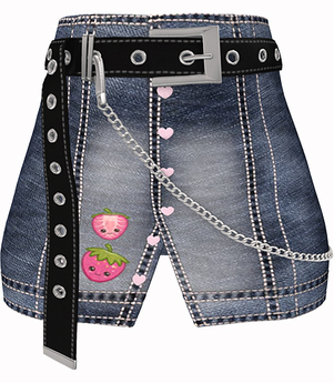 Second Life Marketplace - *CK* Into you skirt DENIM DARK