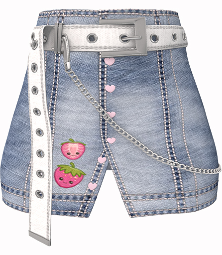 Second Life Marketplace - *CK* Into you skirt DENIM LIGHT
