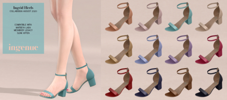 Second Life Marketplace - Ingenue :: Ingrid Heels :: Periwinkle