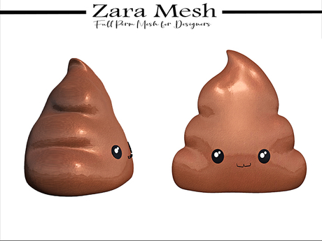 Second Life Marketplace - Zara Mesh - Beach - Poop Floater - FULL PERM MESH