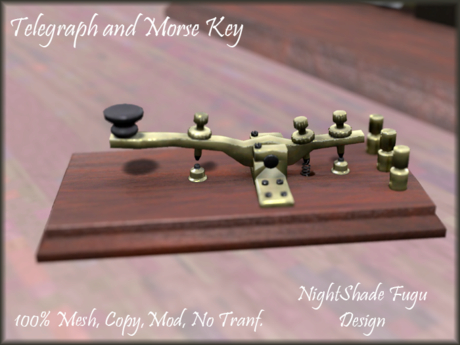Second Life Marketplace - Telegraph and Morse Key
