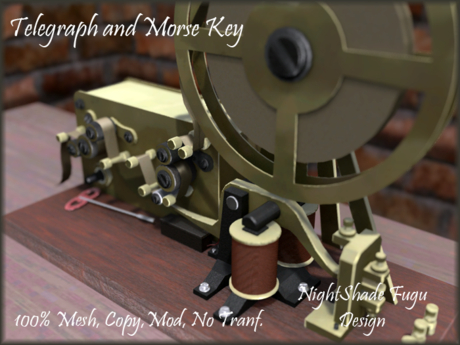 Second Life Marketplace - Telegraph and Morse Key
