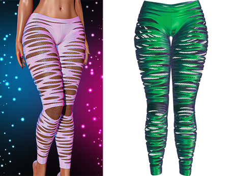 Second Life Marketplace - Nova Ripped Leggings [Holo Alien] - Maitreya ...