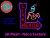 Second Life Marketplace - SkylarVision - Neon Live Nerds Sign