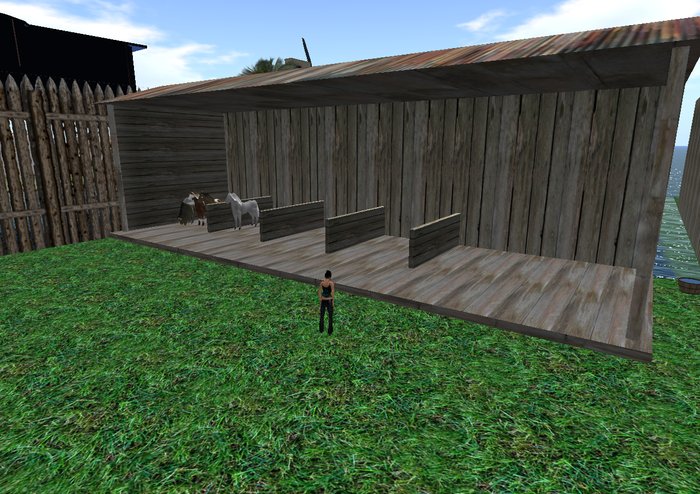 Second Life Marketplace - Basic Horse Ranch Stable