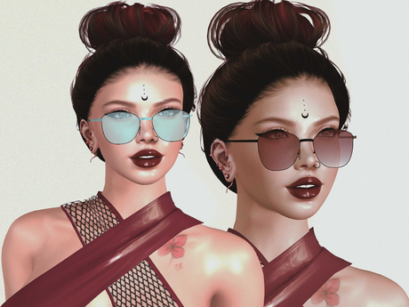 Second Life Marketplace - DEMO- !MB! MEERA- JANE SQUARE GLASSES