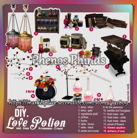 Second Life Marketplace - 05/.a. DIY Love Potion - Books