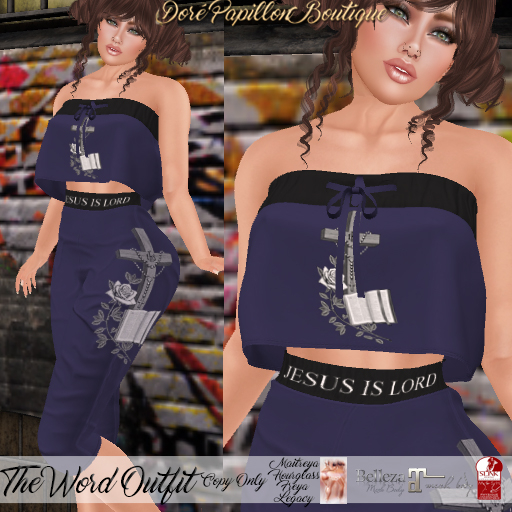 Second Life Marketplace - DPB The Word Outfit - Purple *Maitreya ...