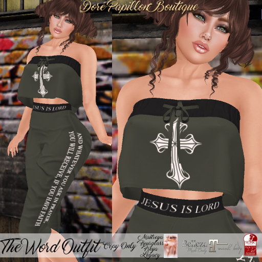 Second Life Marketplace - DPB The Word Outfit - Olive *Maitreya ...