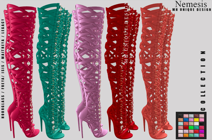 Second Life Marketplace - MH-Nemesis Boots Collection Fatpack Demo