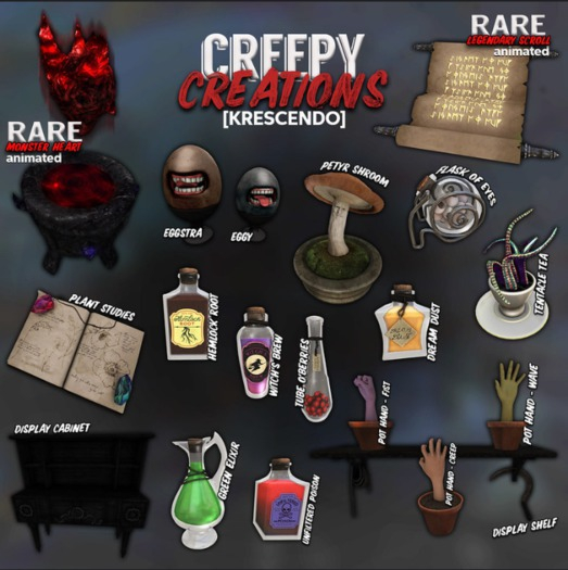 Second Life Marketplace - [Kres] Creepy Creations - Witch's Brew
