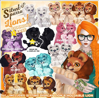 Second Life Marketplace - ~silentsparrow~ Lions! - Casper
