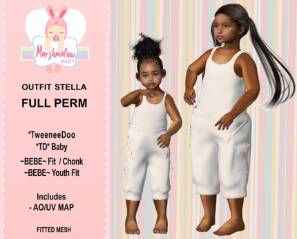 Second Life Marketplace - *MB* Fullperm Outfit Stella ( TD fit, Bebe ...