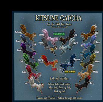 Second Life Marketplace - ~FHHS~ TWI Fox Kitsune VOUCHER (ADD)- Ruby