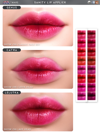 Second Life Marketplace - theMARS - Sanity Lip - Genus HD (PACKED)
