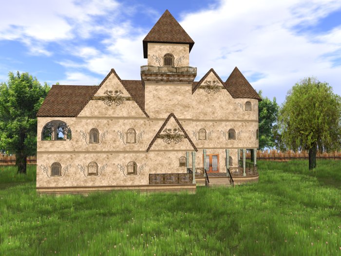 Second Life Marketplace - Large mansion with a very nice fantasy style ...