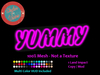 Second Life Marketplace - SkylarVision - Neon Yummy Sign