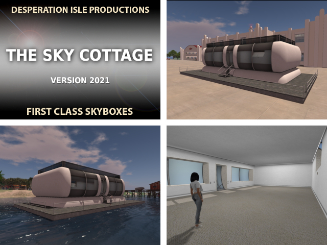 Second Life Marketplace - The Sky Cottage - 33 LI Skybox for 512 sqm ...