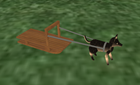 Second Life Marketplace - Rideable Dog Sled (trineo con perro )