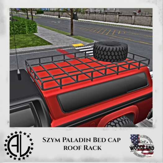 Second Life Marketplace - AL - Bed Cap Roof Rack (SZYM Paladin ADD-ON)