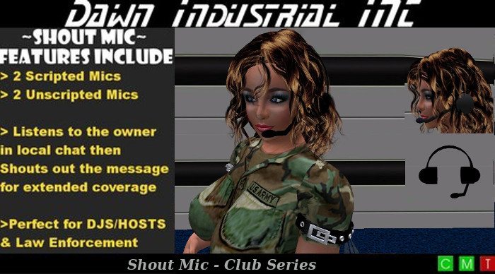 Second Life Marketplace - DII-ShoutMic-DJ Edition-Professional Boom Mic ...