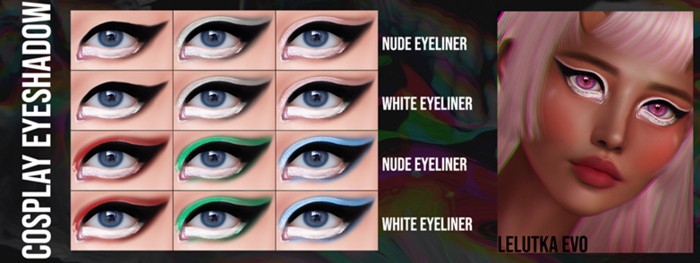 Second Life Marketplace - Gloom. - Cosplay Eyeshadow