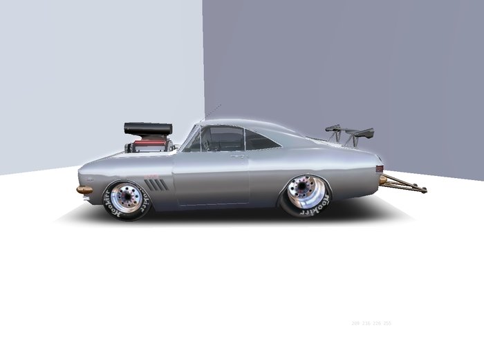 Second Life Marketplace - Australian Muscle (Sil) DRAG Car