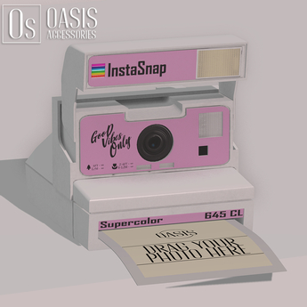 Second Life Marketplace - Oasis: "InstaSnap" Camera (PACK)