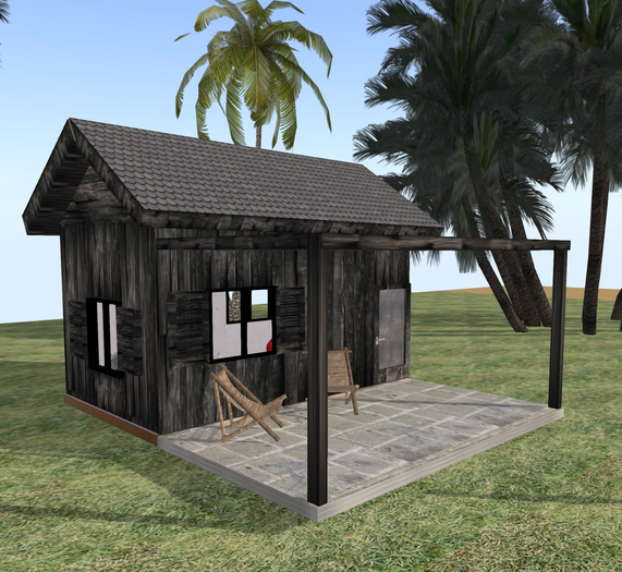 Second Life Marketplace - Reisenfield: Cabin Tiny House ( Unfurnished)