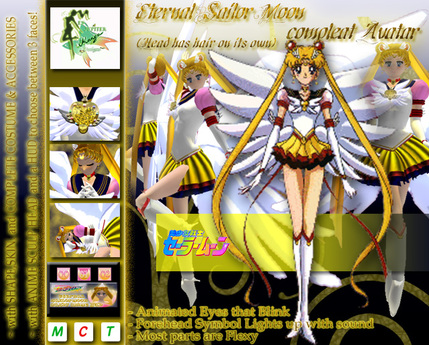 Second Life Marketplace - ☽ SAILORMOON COMPLETE MANGA SCOUT AVATAR PACK