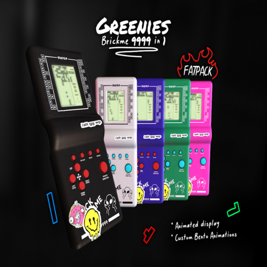 Second Life Marketplace - { Greenies } Brickme 9999 in 1 - FATPACK