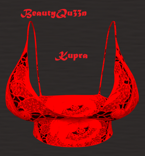 Second Life Marketplace - Lace Tank Kupra Red